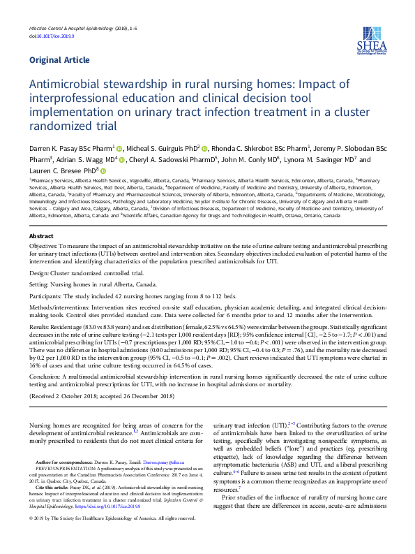 (PDF) P-76 A service evaluation of uti antibiotic stewardship in a uk ...