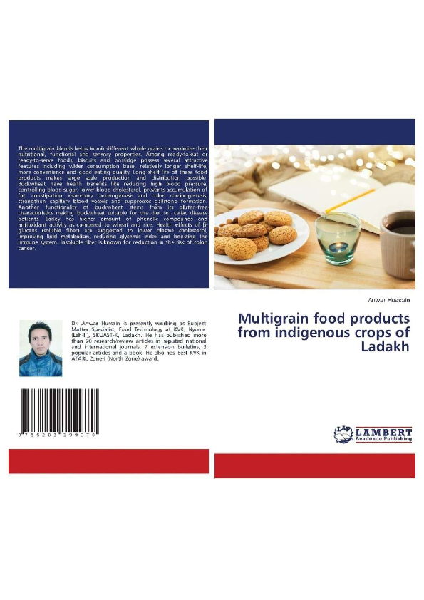 (PDF) Multigrain food products from indigenous crops of Ladakh
