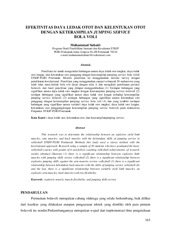 (PDF) Efektivitas Daya Ledak Otot Dan Kelentukan Otot Dengan ...