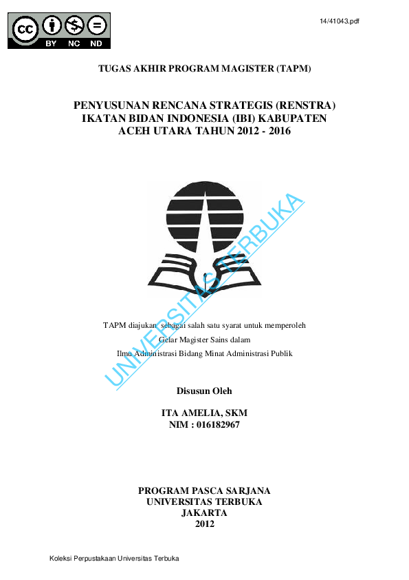 (PDF) Penyusunan Rencana Strategis (Renstra) Ikatan Bidan Indonesia (IBI) Kabupaten Aceh Utara ...