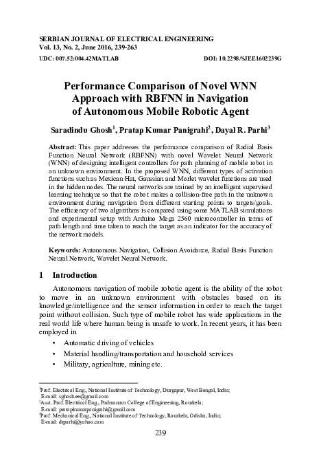(PDF) Performance comparison of novel WNN approach with RBFNN in ... (PDF) Performance comparison of novel WNN approach with RBFNN in ...