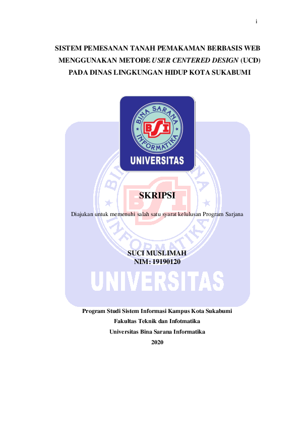 Pdf Sistem Pemesanan Tanah Pemakaman Berbasis Web Menggunakan Metode User Centered Design Ucd