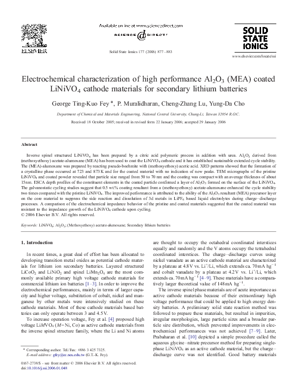 (PDF) Electrochemical characterization of high performance Al2O3 (MEA ...