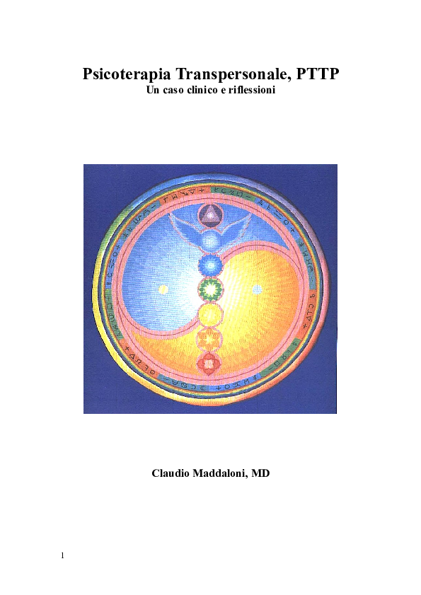 (DOC) Psicoterapia Transpersonale, PTTP Un caso clinico e riflessioni ...