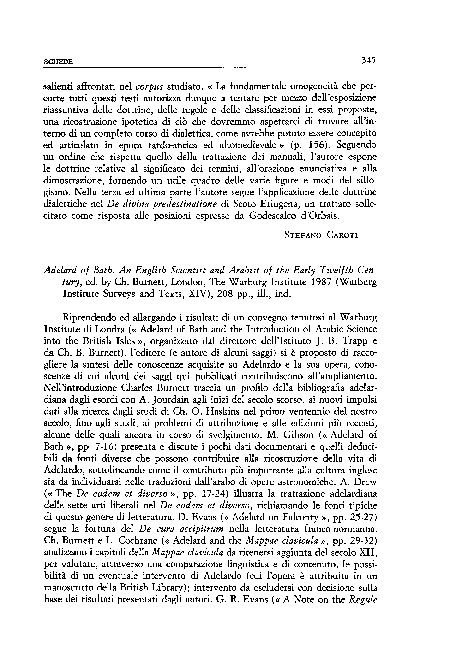 (PDF) Adelard of Bath: an English scientist and Arabist of the early ...