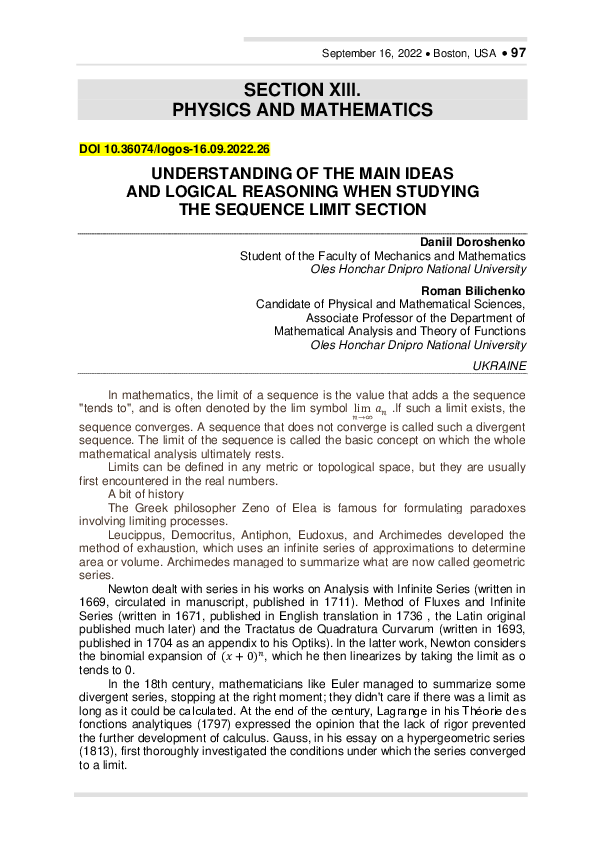 (PDF) Understanding of the Main Ideas and Logical Reasoning When ...