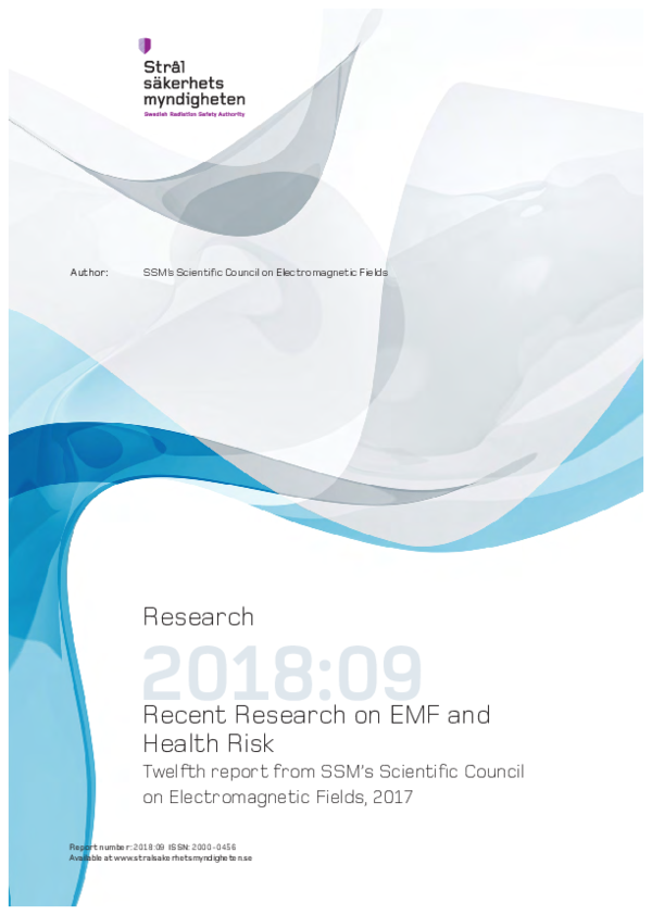 (PDF) Recent Research on EMF and Health Risk, Twelfth report from SSM's ...