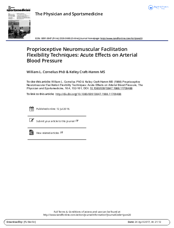 (PDF) Proprioceptive Neuromuscular Facilitation for the Shoulder