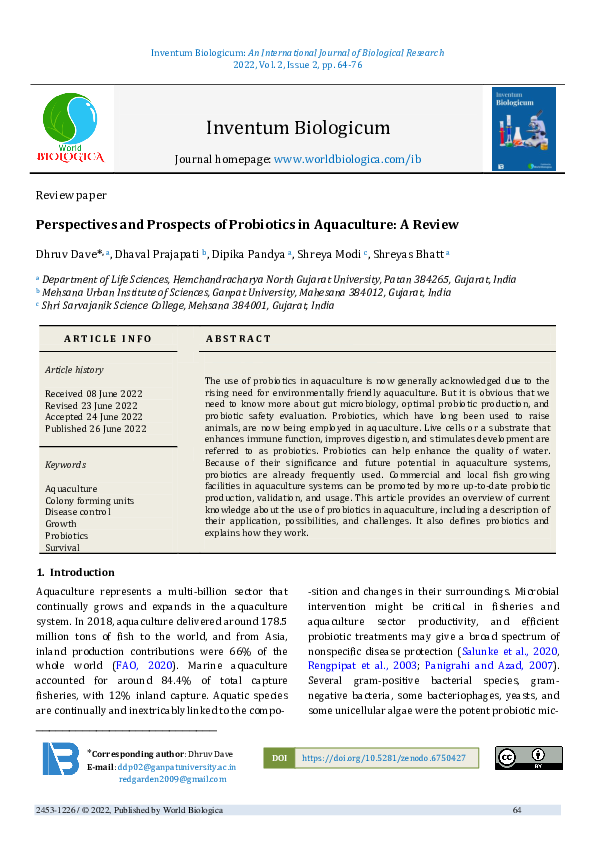 (PDF) Inventum Biologicum | Dhruv Dave - Academia.edu