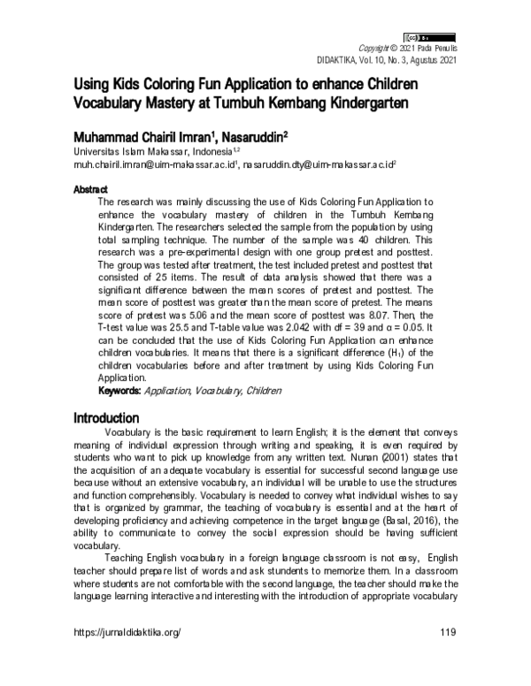 (PDF) Using Kids Coloring Fun Application to enhance Children ...