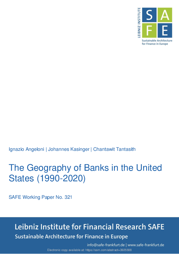 (PDF) The Geography of Banks in the United States (1990-2020)