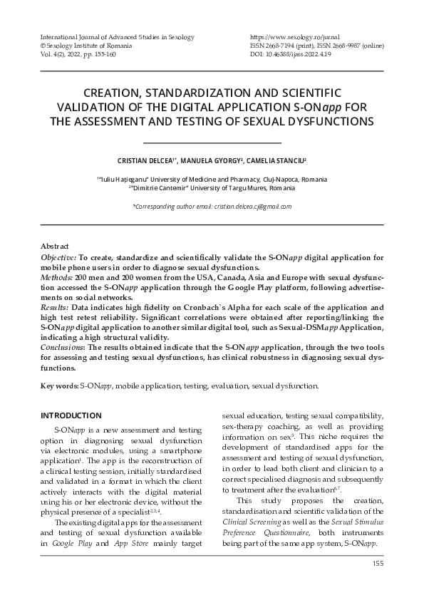 (PDF) CREATION, STANDARDIZATION AND SCIENTIFIC VALIDATION OF THE ...