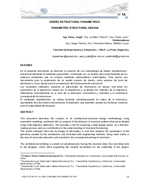 (PDF) Parametric structural design