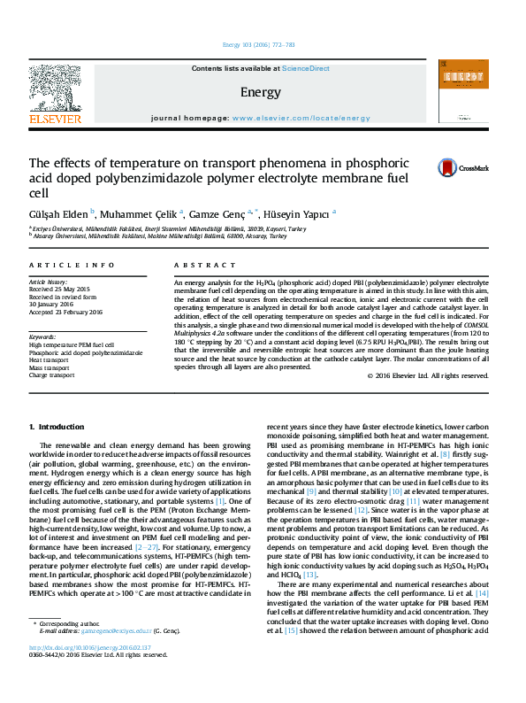 (PDF) High temperature polymer electrolyte membrane fuel cell performance of PtxCoy/C cathodes ...