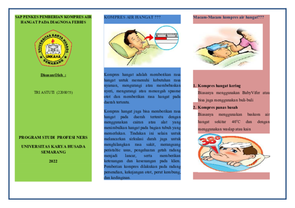 (DOC) SAP PENKES PEMBERIAN KOMPRES AIR HANGAT PADA DIAGNOSA FEBRIS ...
