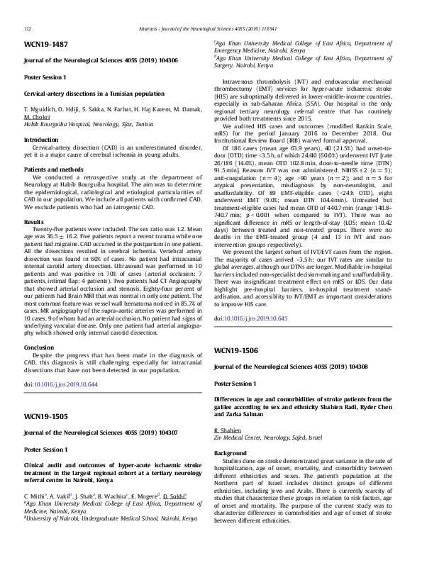 Pdf Clinical Audit And Outcomes Of Hyper Acute Ischaemic Stroke