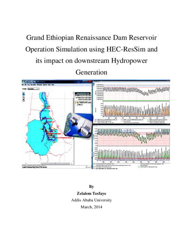 (PDF) Grand Ethiopian Renaissance Dam Reservoir Operation Simulation using HEC-ResSim and its ...