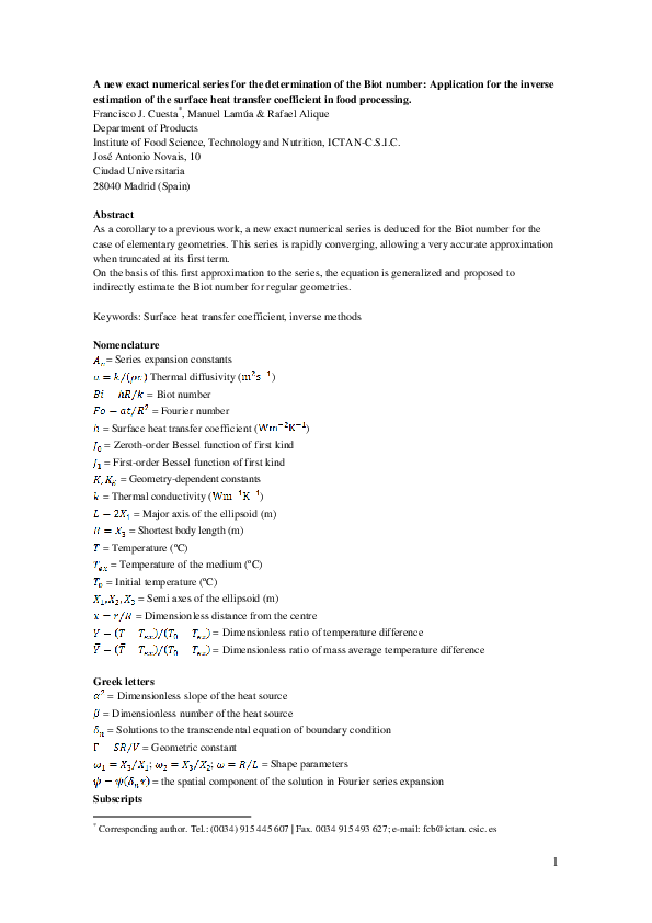 (PDF) A new exact numerical series for the determination of the Biot ...