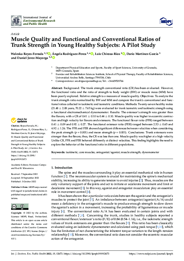 (PDF) Muscle Quality and Functional and Conventional Ratios of Trunk ...