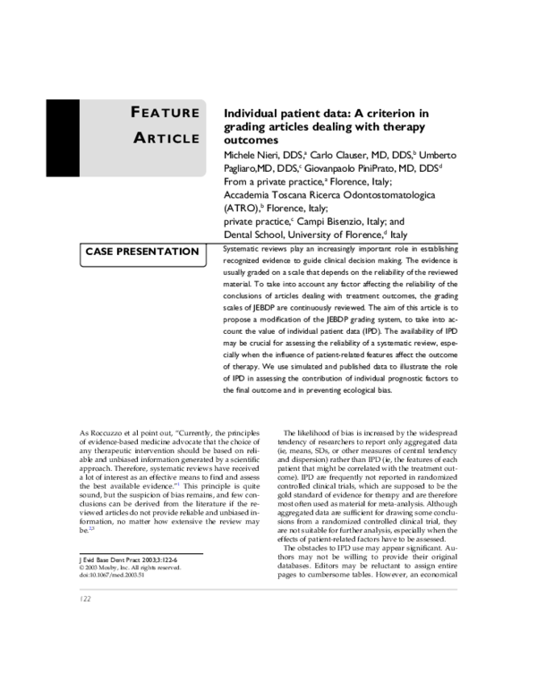 (PDF) Individual patient data