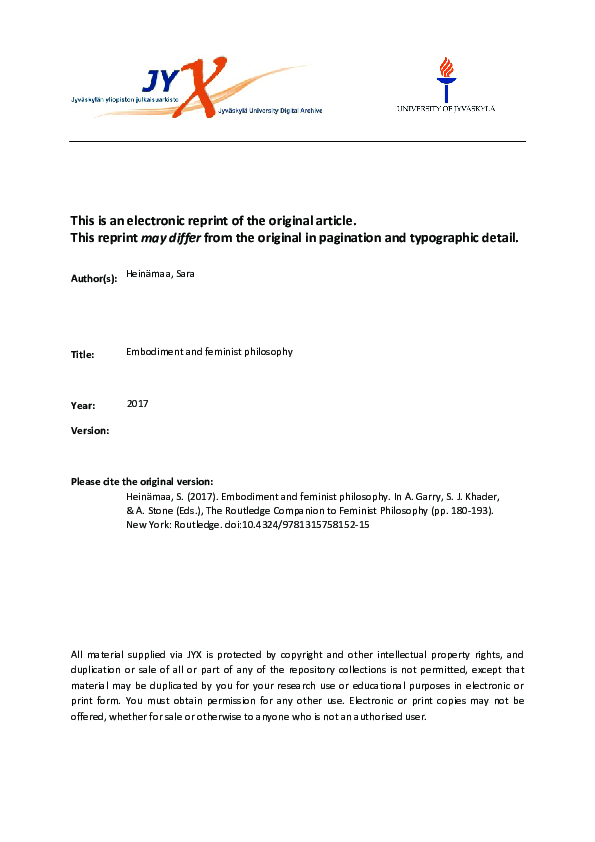 (PDF) Gender Essentialism and Anti-Essentialism