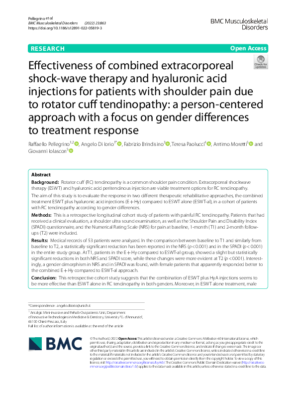 (PDF) Effectiveness of combined extracorporeal shock-wave therapy and ...