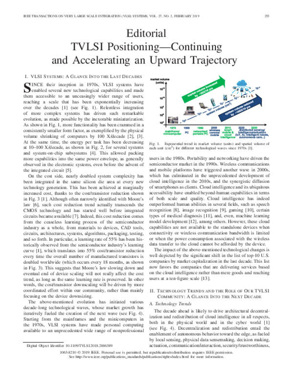 (PDF) Editorial TVLSI Positioning—Continuing and Accelerating an Upward ...
