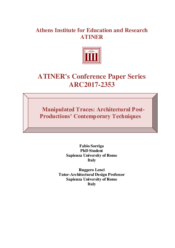 (PDF) Athens Institute for Education and Research ATINER ATINER ' s ...