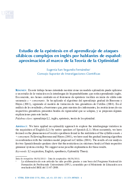 (PDF) Estudio de la epéntesis en el aprendizaje de cabezas silábicas ...