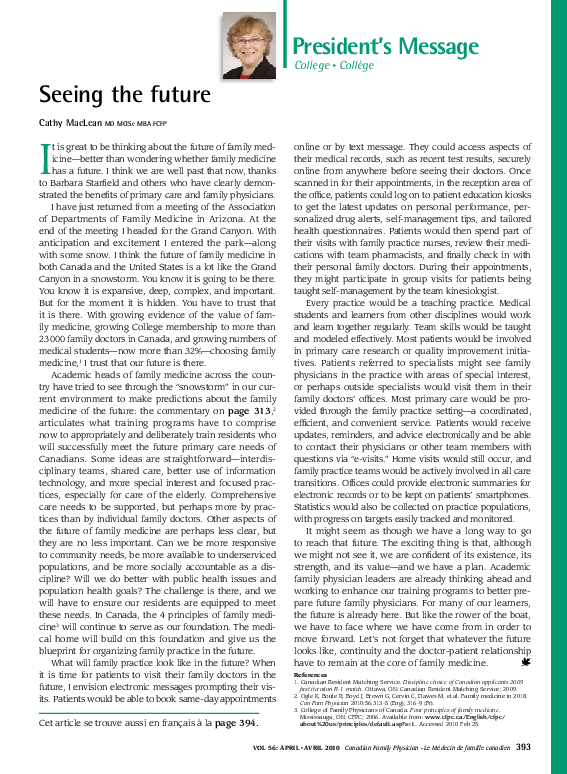 (PDF) Seeing the future