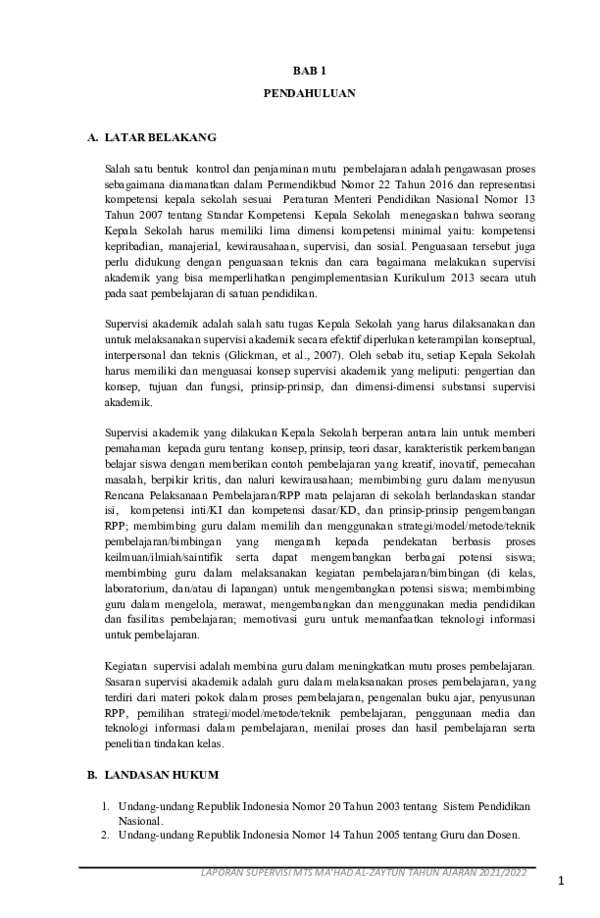 (DOC) Laporan Supervisi Gasal 2021 2022