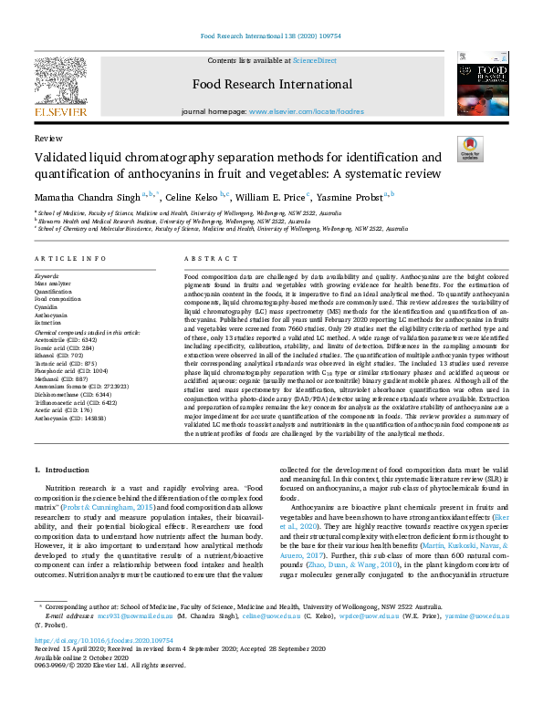 (PDF) Validated liquid chromatography separation methods for identification and quantification ...