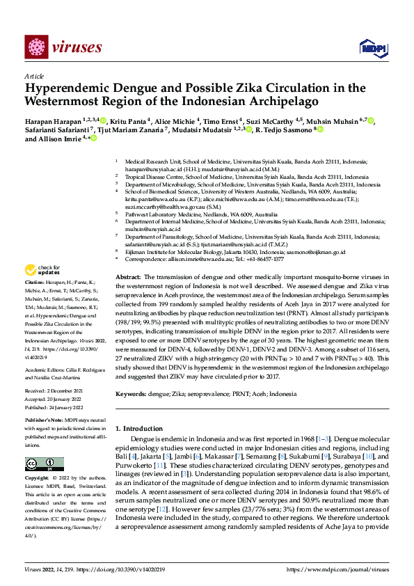 (PDF) Hyperendemic Dengue and Possible Zika Circulation in the ...
