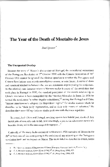 (PDF) Year of the Death of Montalto de Jesus