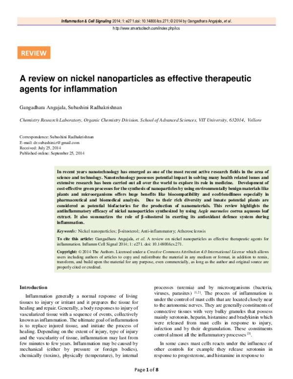 (PDF) A review on nickel nanoparticles as effective therapeutic agents ...