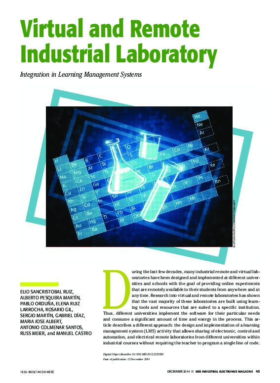 (PDF) Virtual and Remote Industrial Laboratory: Integration in Learning ...