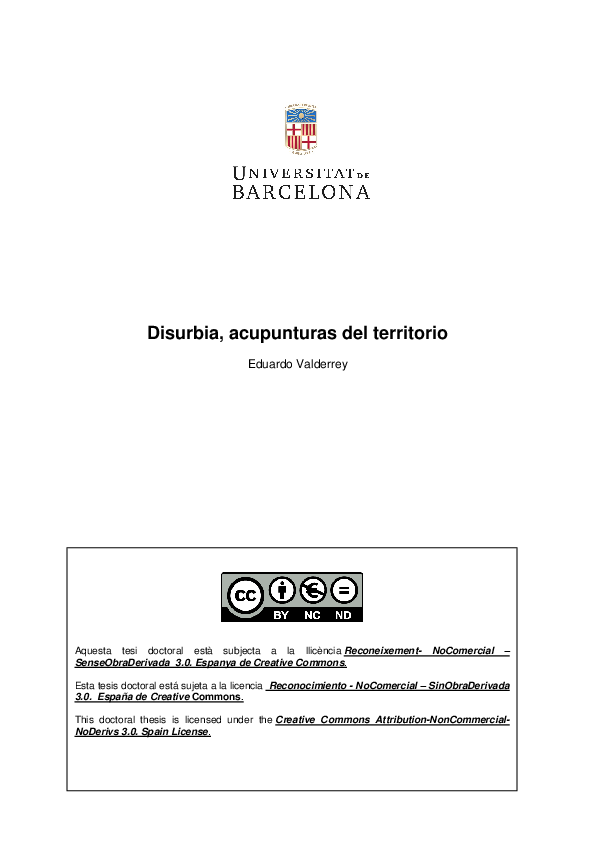 (PDF) Disurbia, acupunturas del territorio
