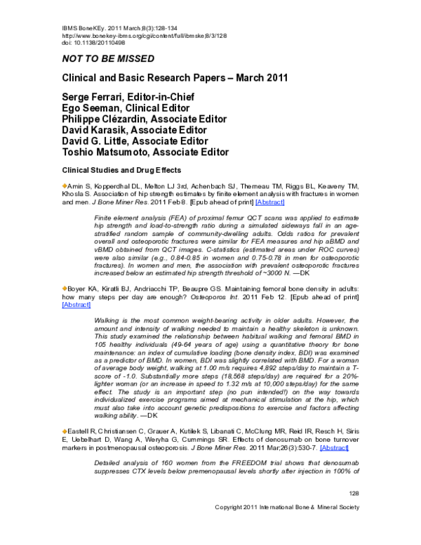 (PDF) Clinical and basic research papers – March 2011