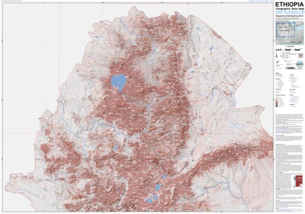 (PDF) Ethiopia Geographic Base Map: Population Distribution 2016