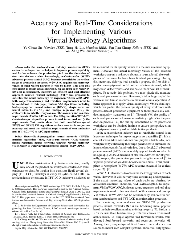 Pdf Accuracy And Real Time Considerations For Implementing Various