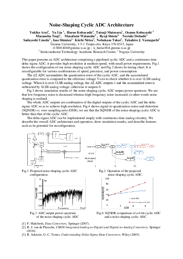 (PDF) Noise-Shaping Cyclic ADC Architecture