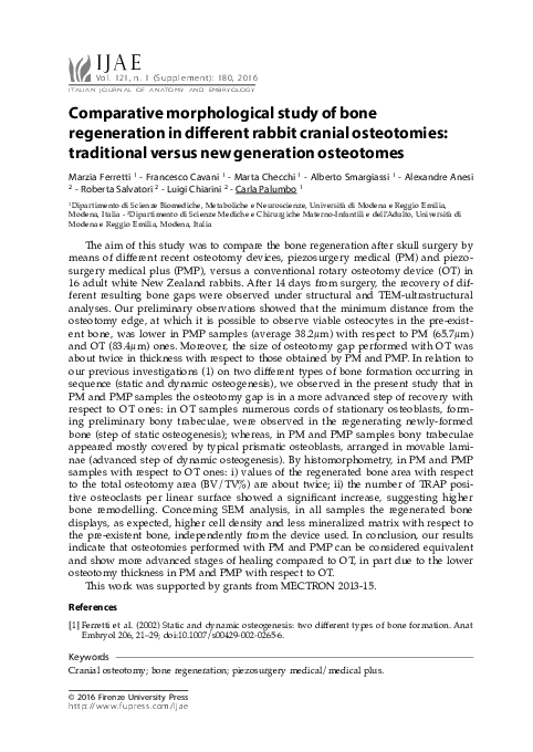 (PDF) Comparative morphological study of bone regeneration in different ...