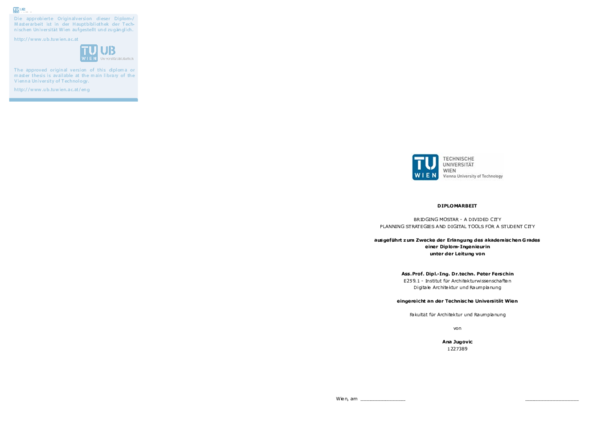 (PDF) Bridging Mostar - a divided city : planning strategies and ...