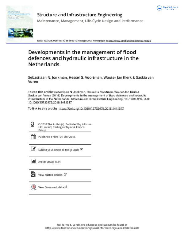(PDF) Developments in the management of flood defences and hydraulic ...