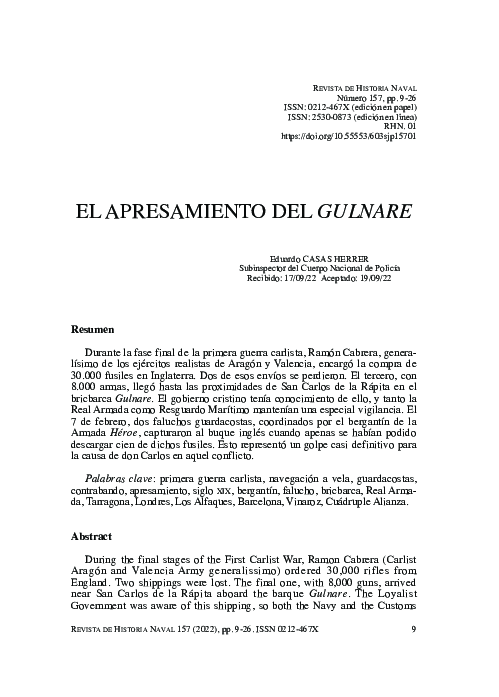 (PDF) El apresamiento del Gulnare