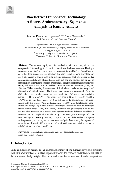 (PDF) Bioelectrical Impedance Technology in Sports Anthropometry ...