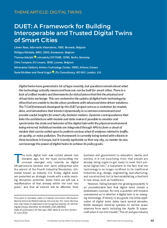 (PDF) DUET: A Framework for Building Interoperable and Trusted Digital ...