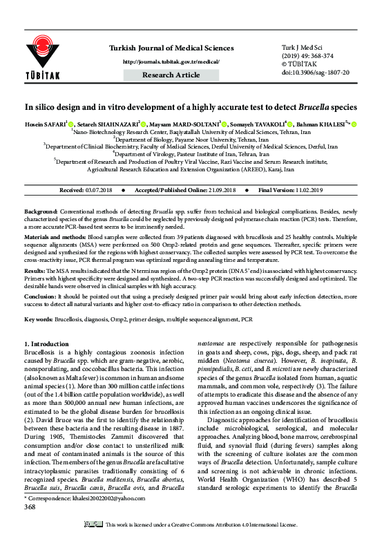 (PDF) In silico design and in vitro development of a highly accurate ...