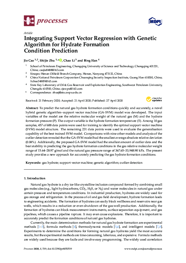 (PDF) Integrating support vector regression with genetic algorithm for ...