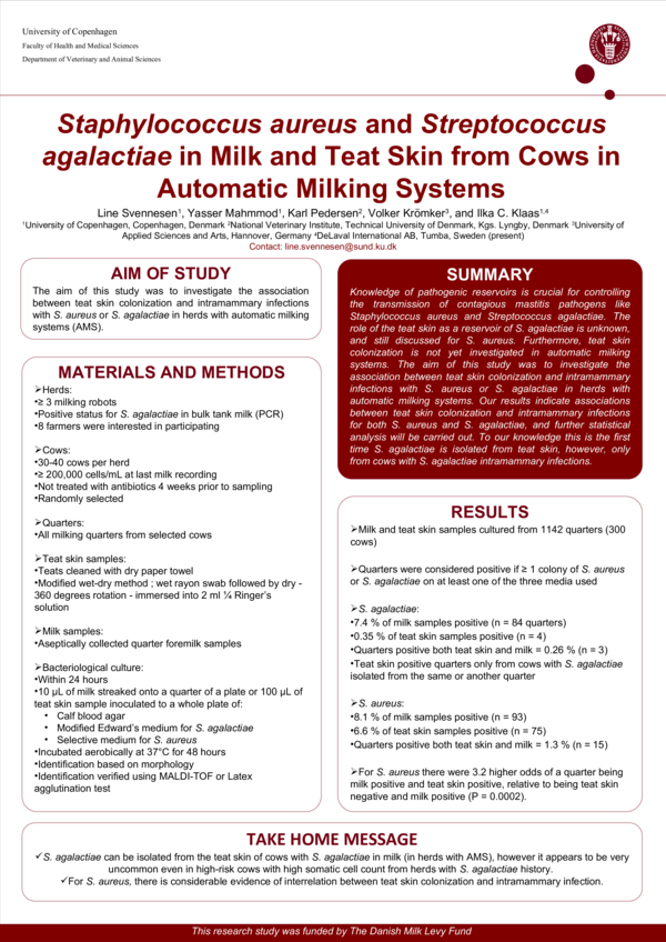 (PPT) Staphylococcus aureus and Streptococcus agalactiae in milk and ...